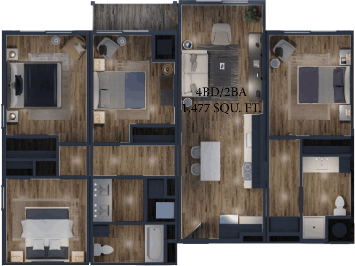four-bedroom-floor-plan - Timber Ridge Village